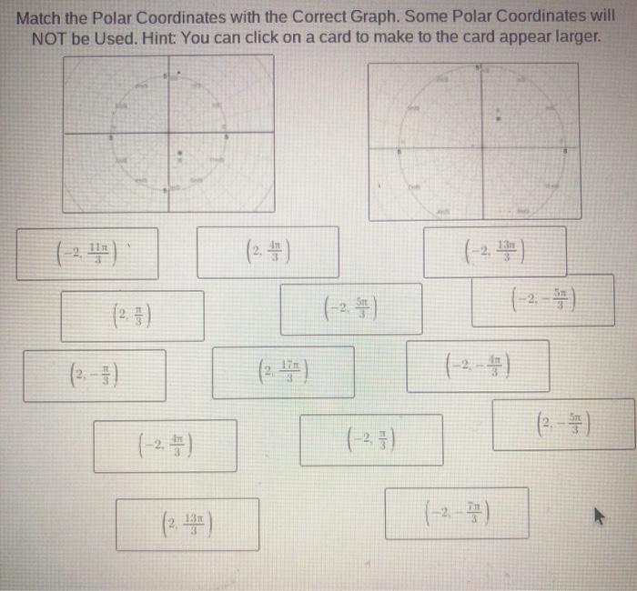 Solved Match the Polar Coordinates with the Correct Graph. | Chegg.com