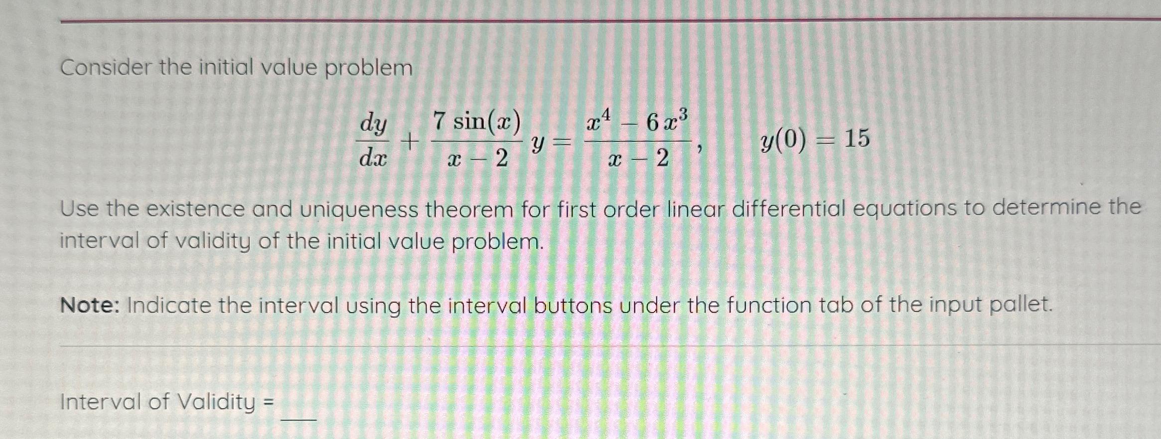 Solved Consider the initial value | Chegg.com