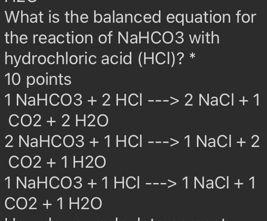 Solved What is the balanced equation for the reaction of | Chegg.com