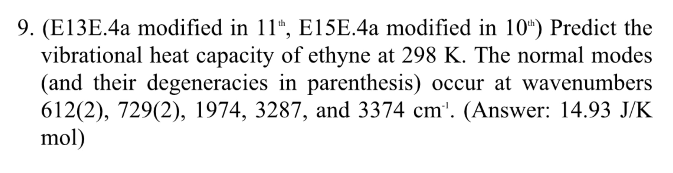 Solved (E13E.4a modified in 11th , ﻿E15E.4a modified in | Chegg.com