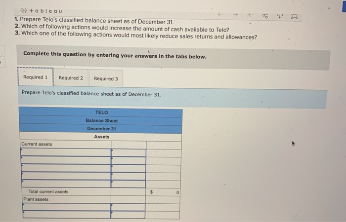 Solved As owner of Telo, a startup business, you are | Chegg.com