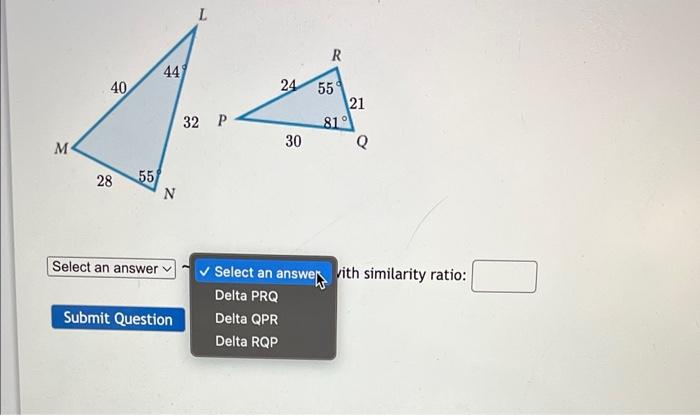 Solved with similarity ratio: rith similarity ratio: | Chegg.com