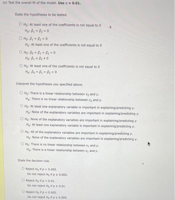 Solved The Analysis Of Variance Anova Table 1 The Anova