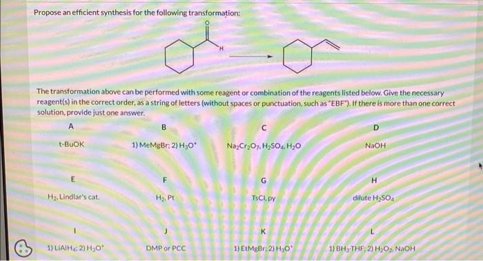 The transformation above can be performed with some | Chegg.com