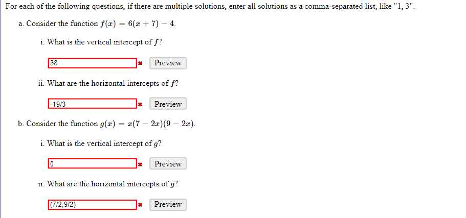 Solved For each of the following questions, if there are | Chegg.com