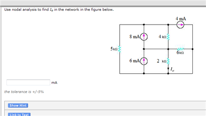Solved: Use Nodal Analysis To Find Io, In The Network In T... | Chegg.com