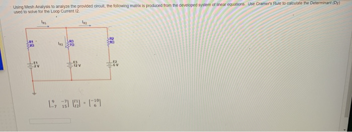 Solved Using Mesh Analysis to analyze the provided circult, | Chegg.com