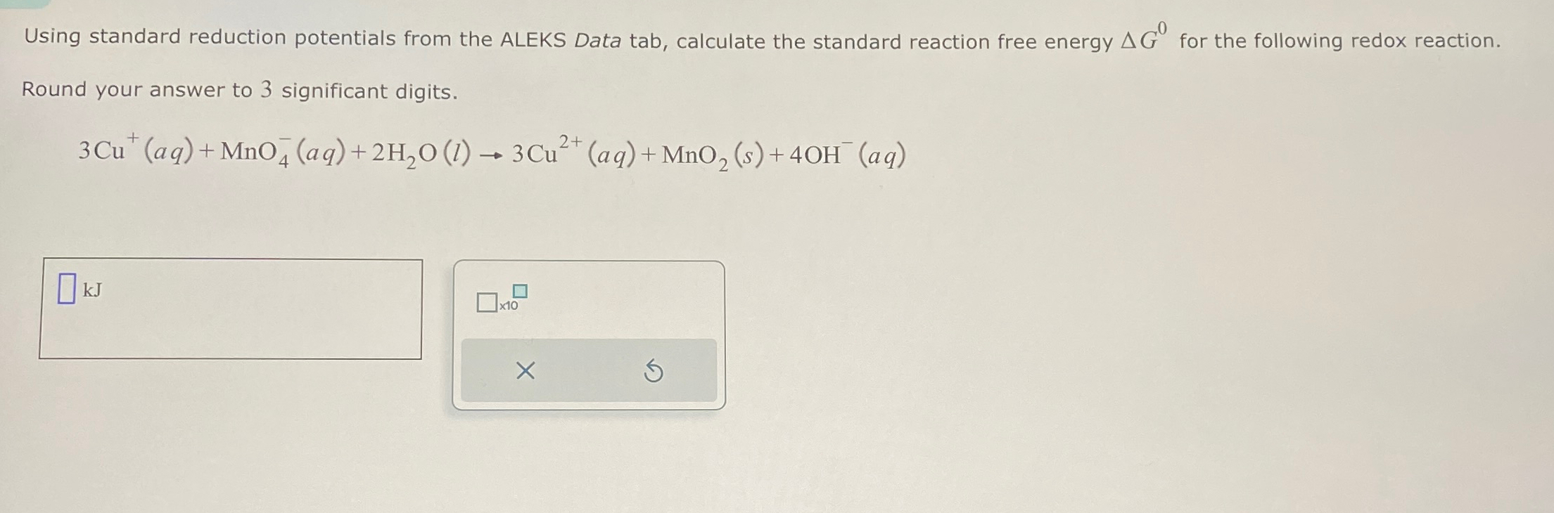 Solved Using standard reduction potentials from the ALEKS | Chegg.com