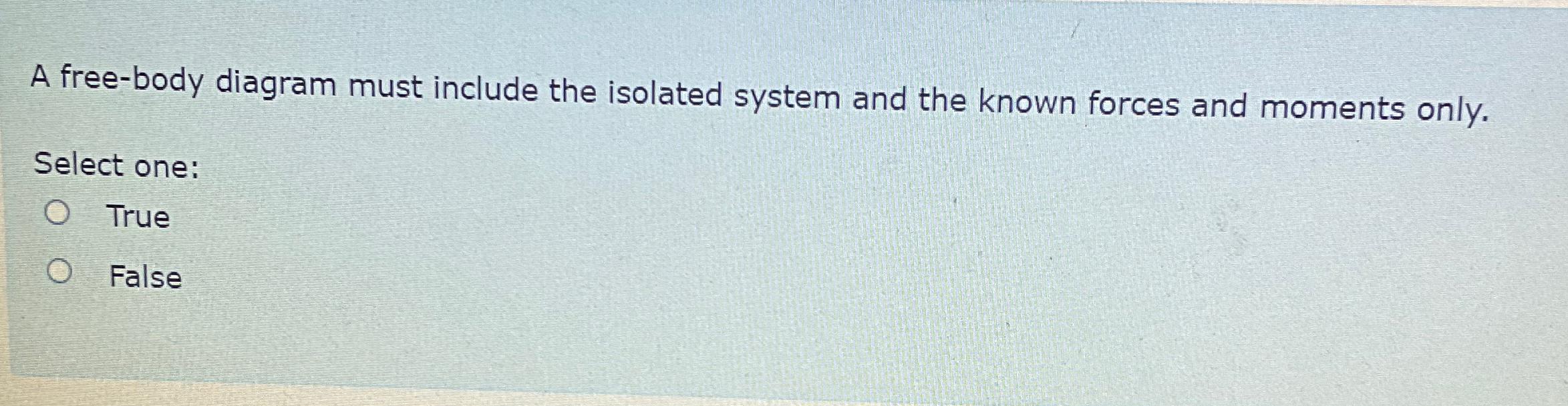 Solved A free-body diagram must include the isolated system | Chegg.com