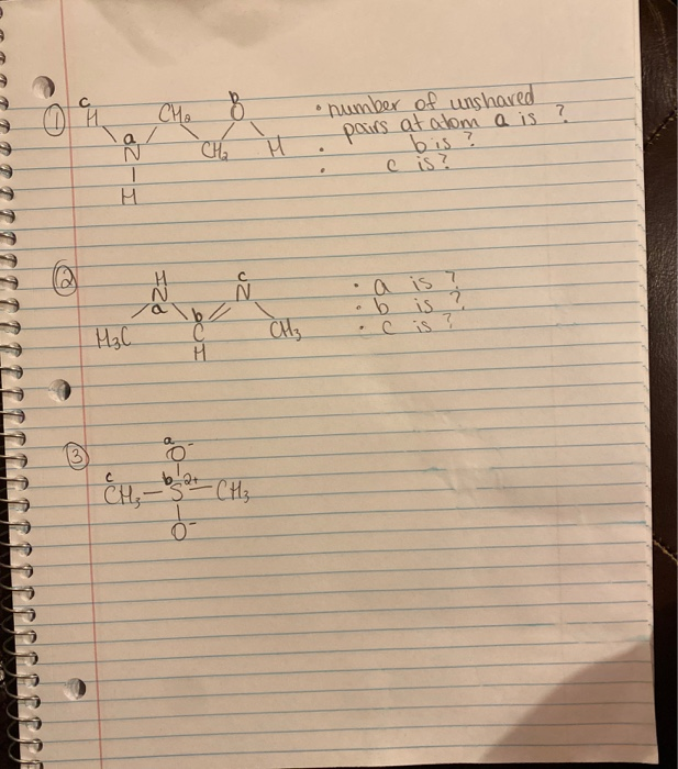 Solved use the structural formulas below to determine the | Chegg.com