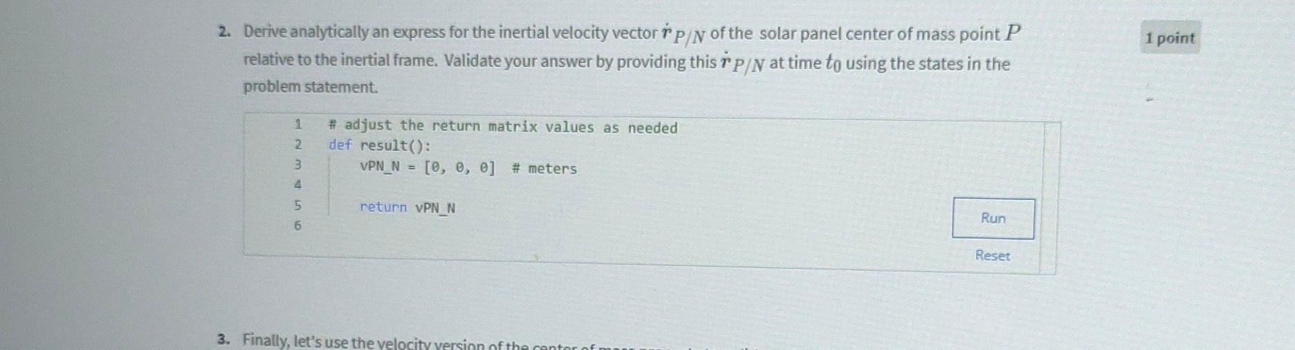 Solved 2. Derive analytically an express for the inertial | Chegg.com