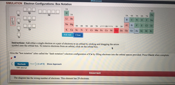 Solved References Simulation Electron Configurations Box