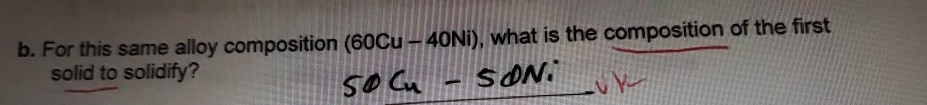 Solved +16 ipta. 3. For the binary Isomorphous Cu - Ni phase | Chegg.com