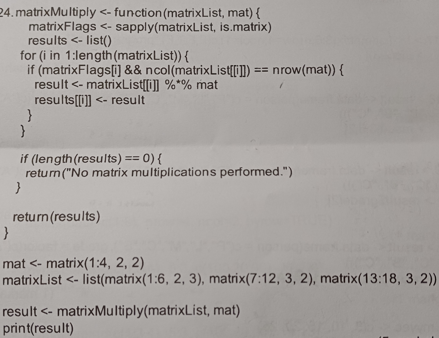 Solved matrixMultiply