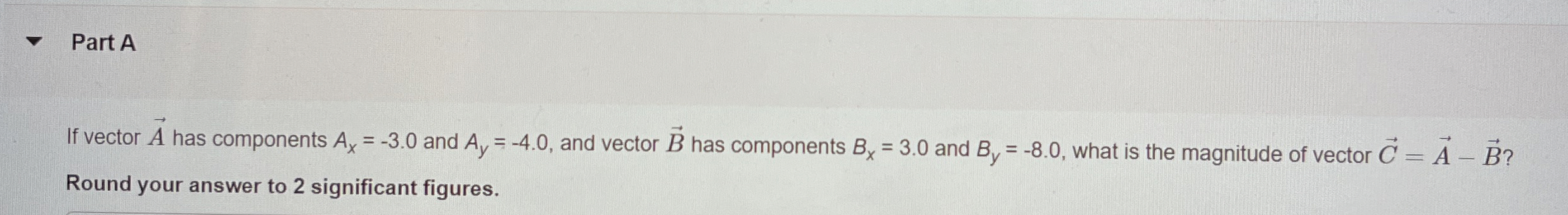 Solved Part AIf vector vec(A) ﻿has components Ax=-3.0 ﻿and | Chegg.com