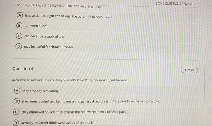 Solved According to George Dickie, an artifact is: an object | Chegg.com