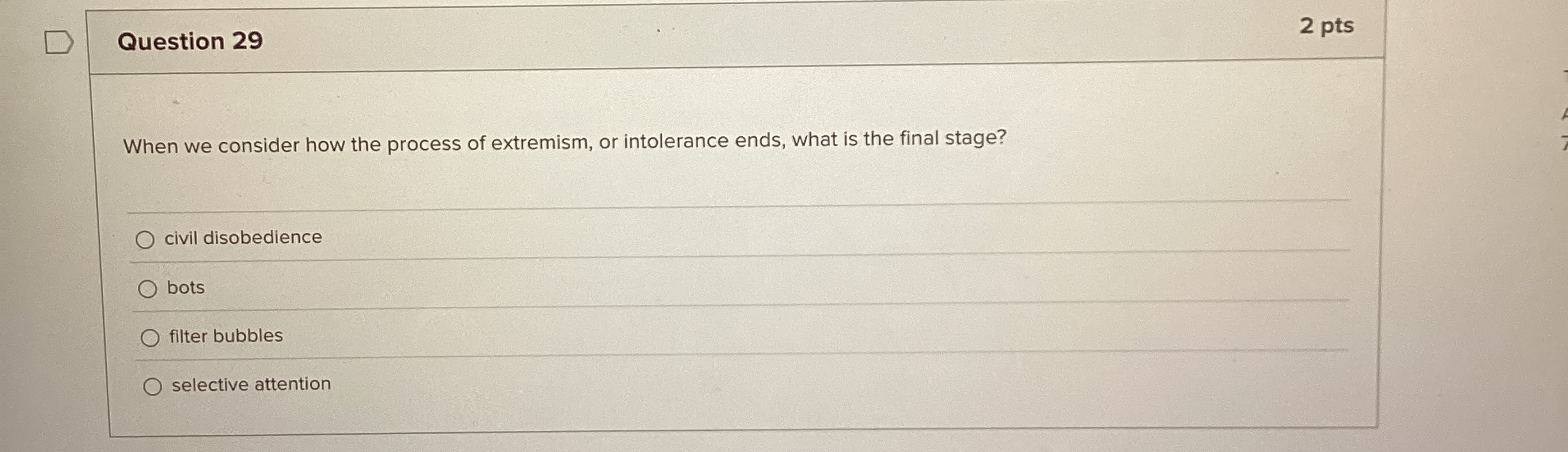 Solved Question 292 ﻿ptsWhen we consider how the process of | Chegg.com
