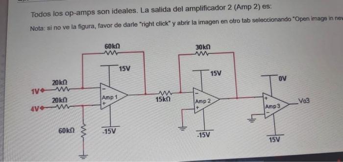 Solved Todos los op-amps son ideales. La salida del | Chegg.com