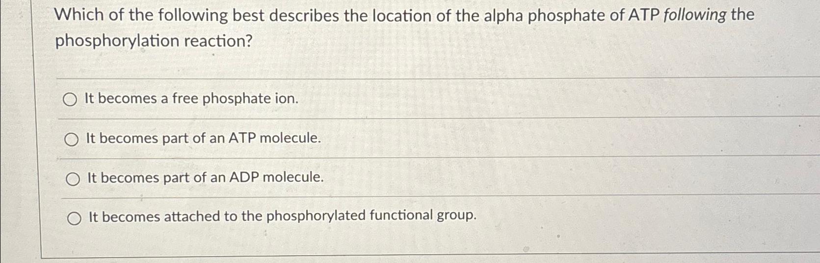 Solved Which of the following best describes the location of | Chegg.com