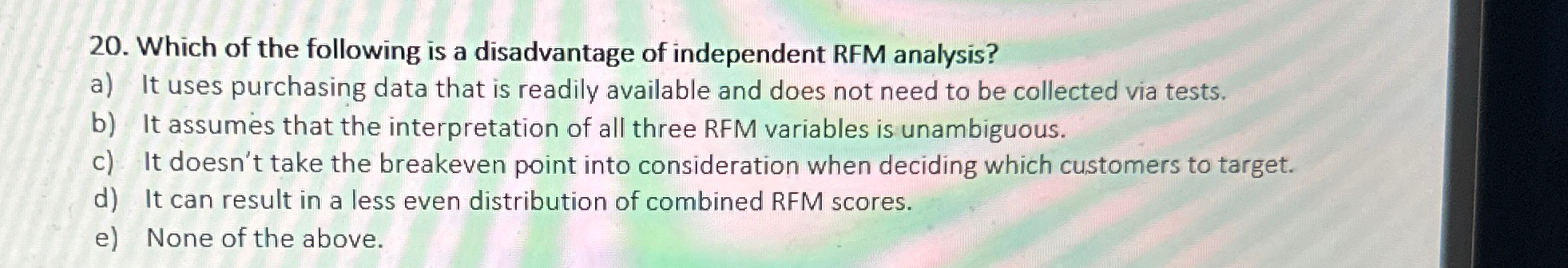 Solved Which of the following is a disadvantage of | Chegg.com