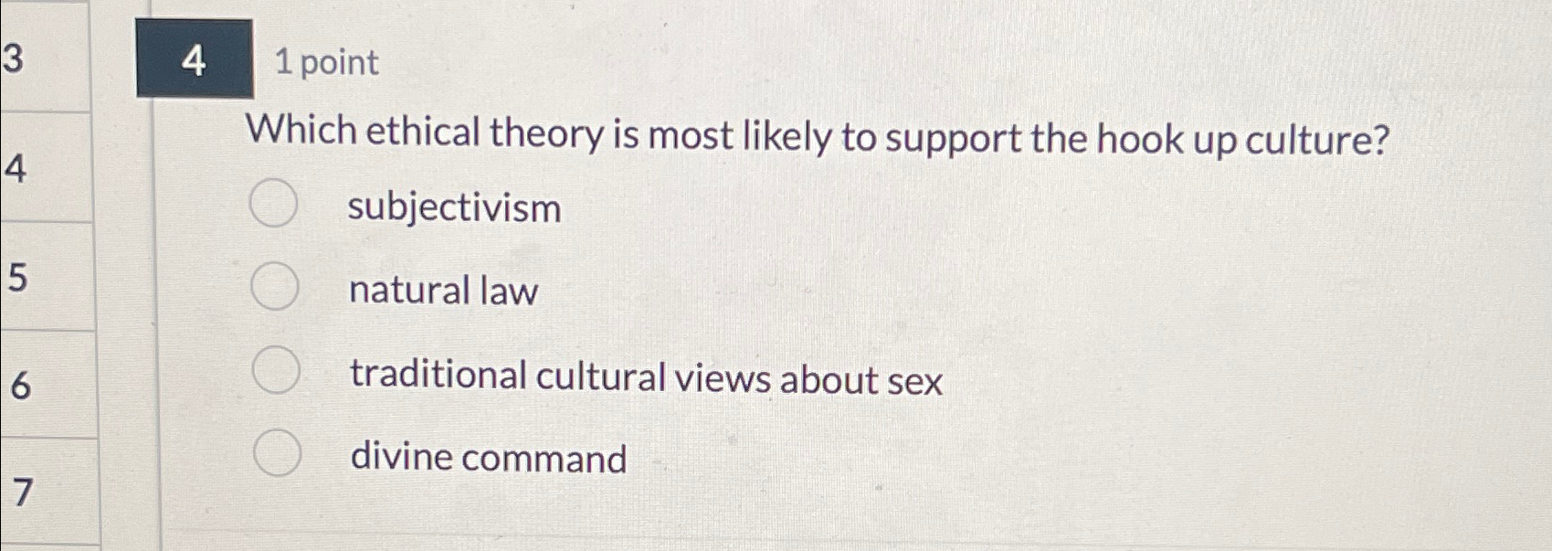 Solved 41 ﻿pointWhich ethical theory is most likely to | Chegg.com