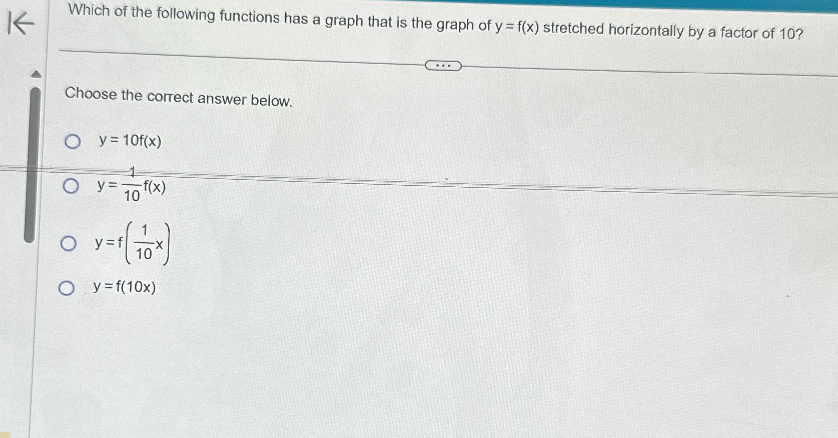 Solved Which of the following functions has a graph that is | Chegg.com