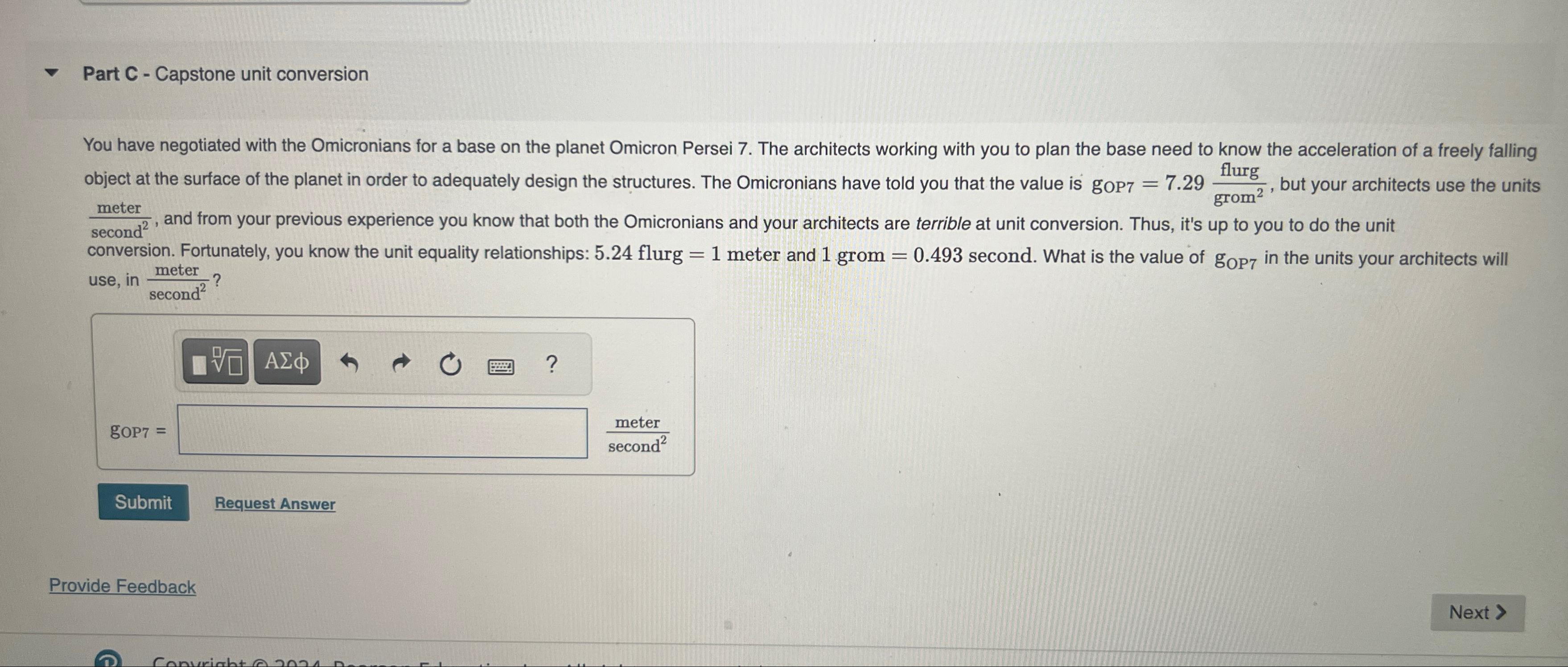 Solved Part C - ﻿Capstone unit conversionYou have negotiated | Chegg.com