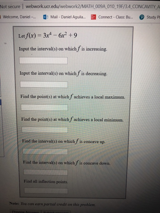Solved Not secure webwork.ucr.edu/webwork2/MATH_009A 010 | Chegg.com