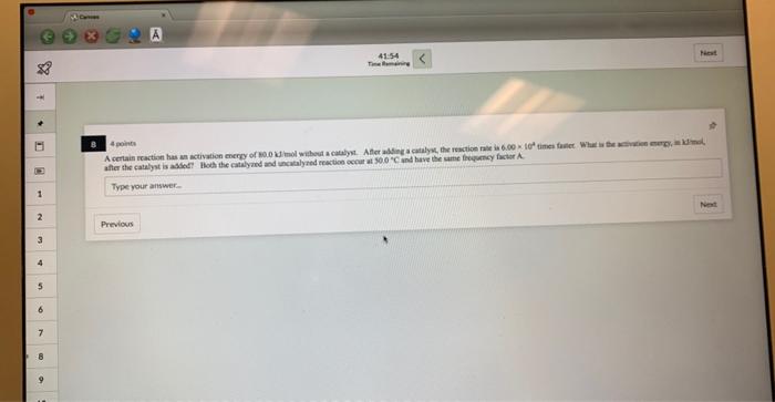 Solved 8. 4 pointa Type your answer. | Chegg.com
