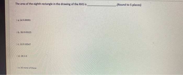 Solved The area of the eighth rectangle in the drawing of | Chegg.com