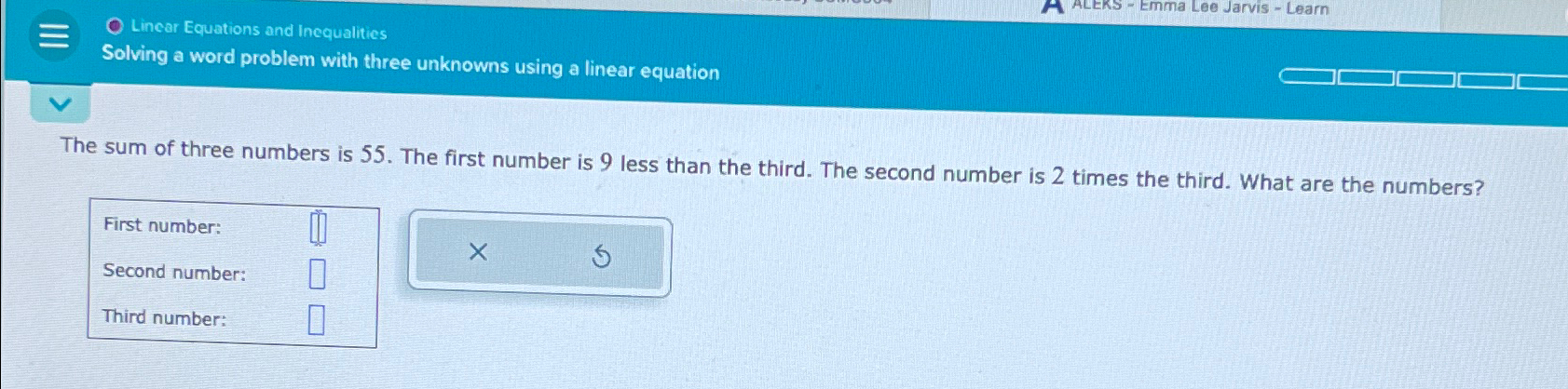 Lincar Equations and InequalitiesSolving a word | Chegg.com