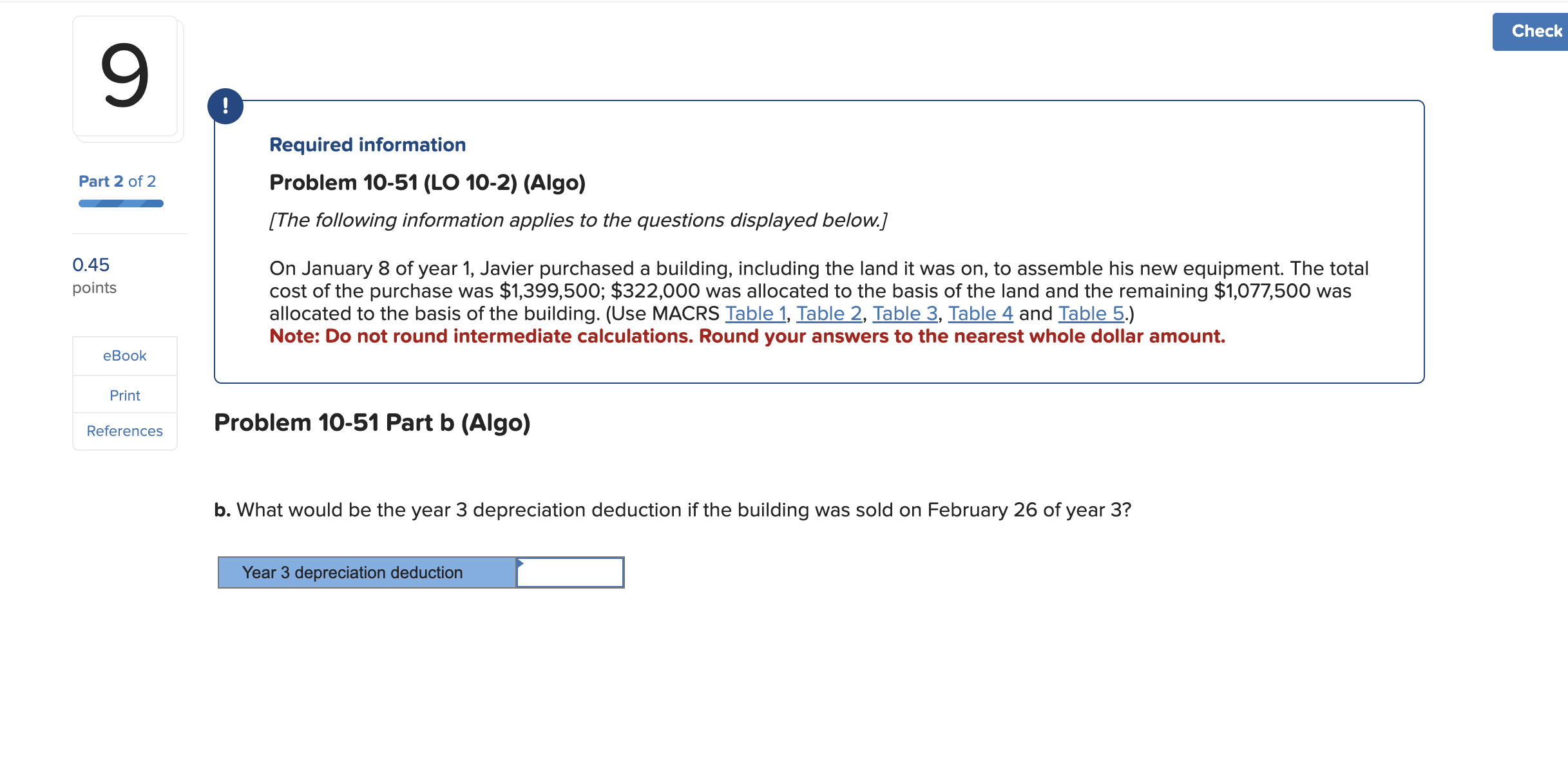 Solved Required informationProblem 10-51 (LO | Chegg.com