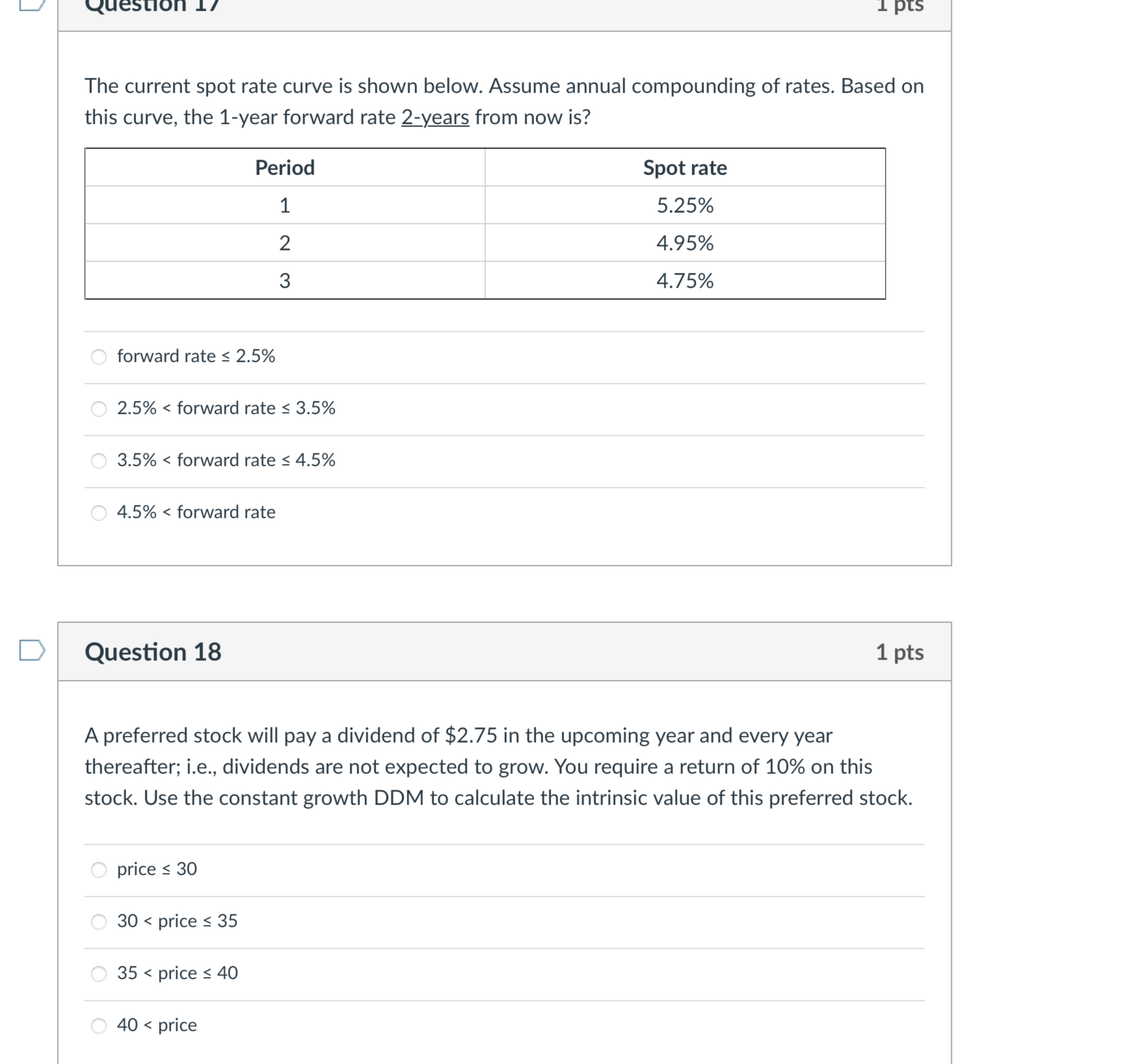 Solved The current spot rate curve is shown below. Assume | Chegg.com
