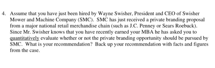 4. Assume that you have just been hired by Wayne | Chegg.com