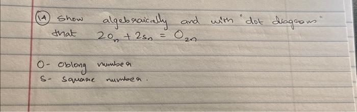 Solved (14) Show algebraically and with "dot diagraws" that | Chegg.com