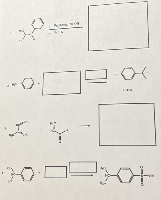 Solved f. с. d. H3C- e. H3C нас НС H,C H3C H₂C НС ECH₂ FCH₂ | Chegg.com
