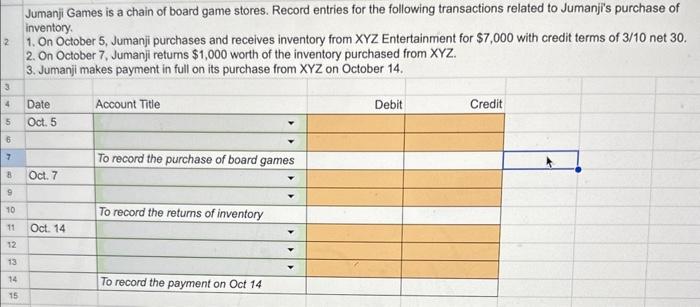 Solved Jumanji Games is a chain of board game stores. Record | Chegg.com