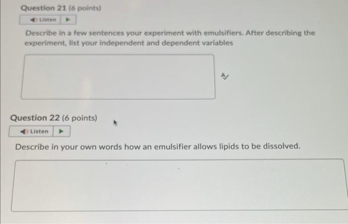 Solved Describe in a few sentences your experiment with | Chegg.com