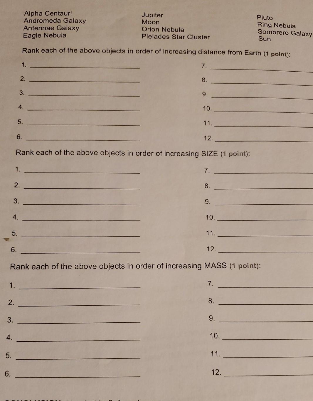 Solved Alpha Centauri Andromeda Galaxy Antennae Galaxy Eagle | Chegg.com