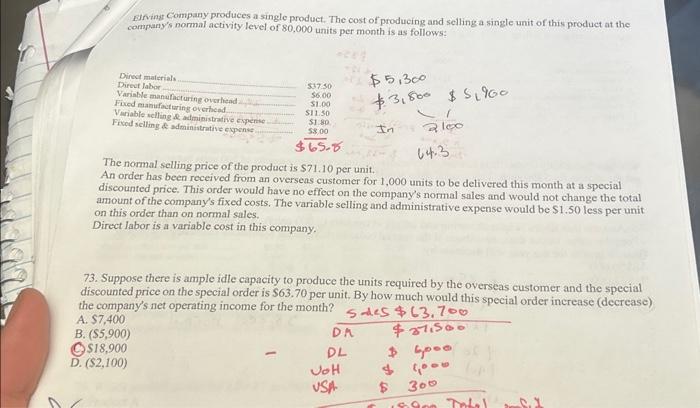 Solved A4. Suppose there is not enough idle capacity to | Chegg.com