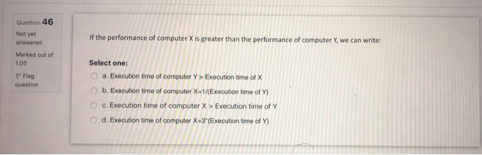 Solved Question 40 Not yet answered The classic CPU | Chegg.com