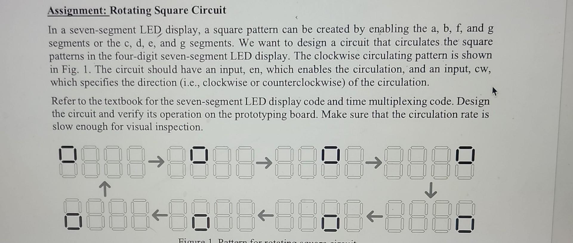 Assignment: Rotating Square Circuit In a | Chegg.com