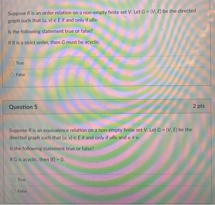 Solved Suppose R is an order relation on a non-empty finite | Chegg.com