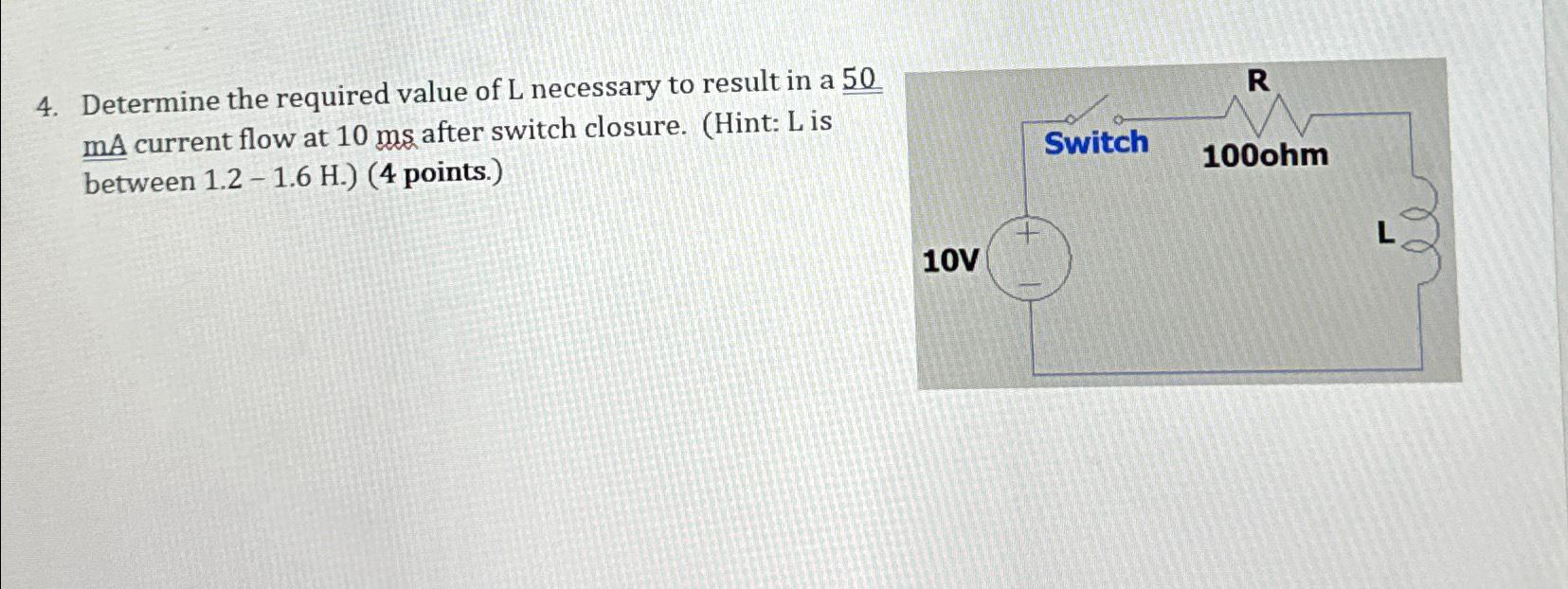 Solved Determine the required value of L ﻿necessary to | Chegg.com