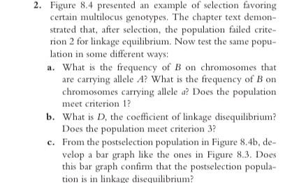 2. Figure 8.4 presented an example of selection | Chegg.com