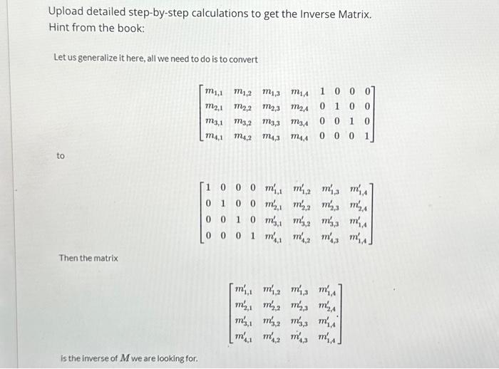 Solved Upload detailed step-by-step calculations to get the | Chegg.com
