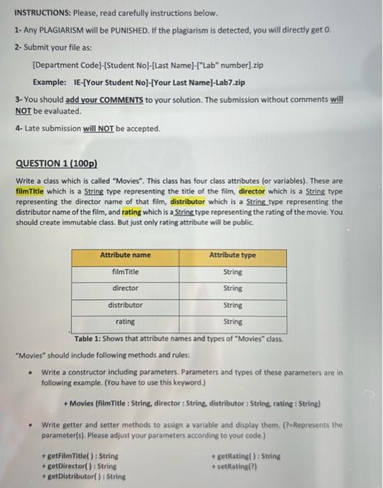 Solved INSTRUCTIONS: Please, read carefully instructions | Chegg.com