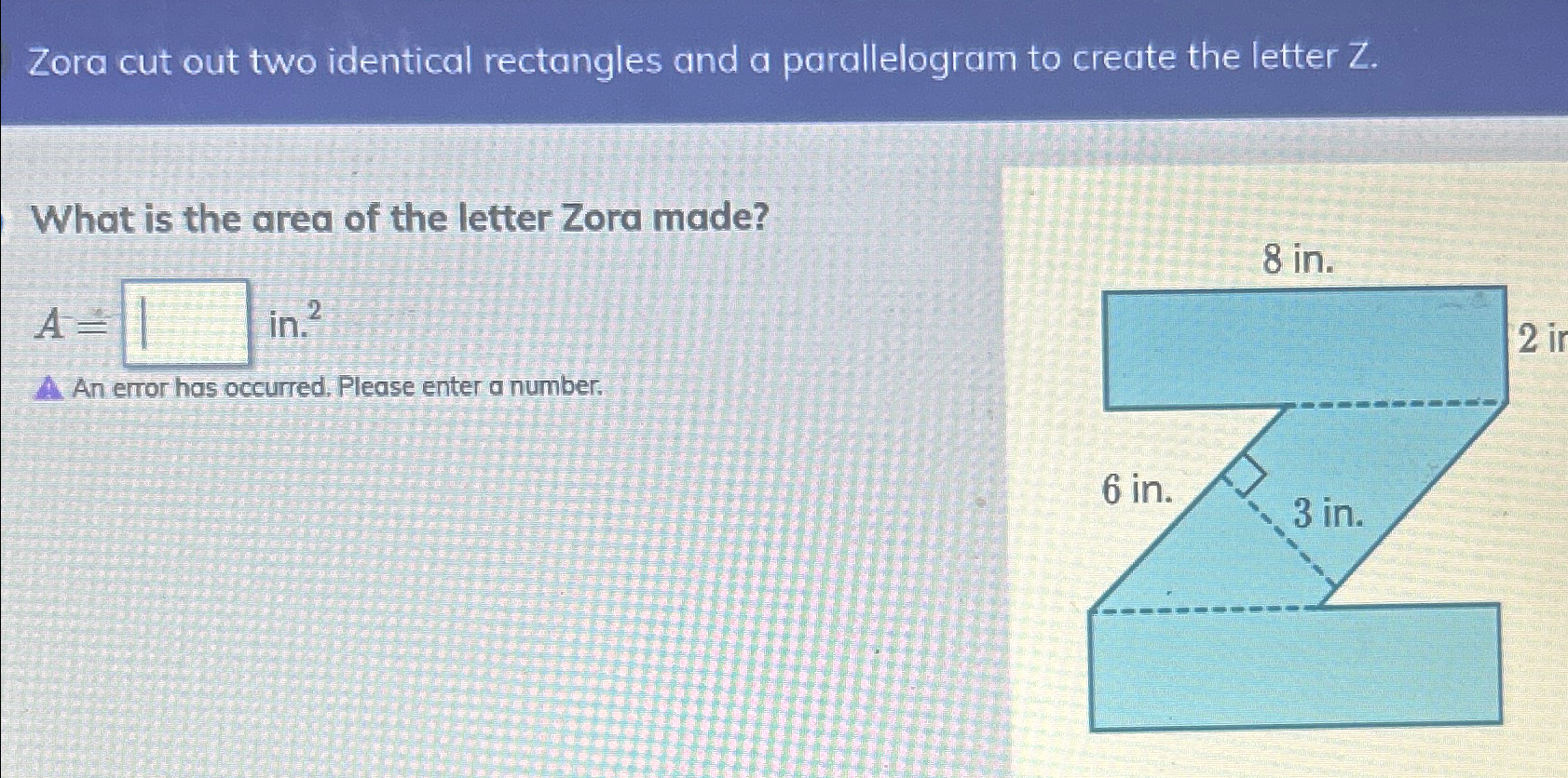 Solved Zora Cut Out Two Identical Rectangles And A