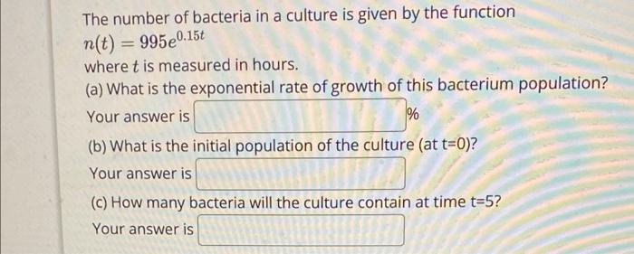 Solved Exponential Function Evaluation Given the function | Chegg.com