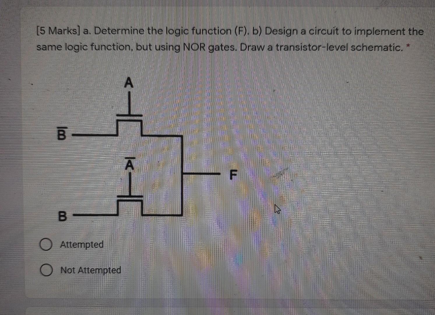 Solved [5 Marks) a. Determine the logic function (F). b) | Chegg.com